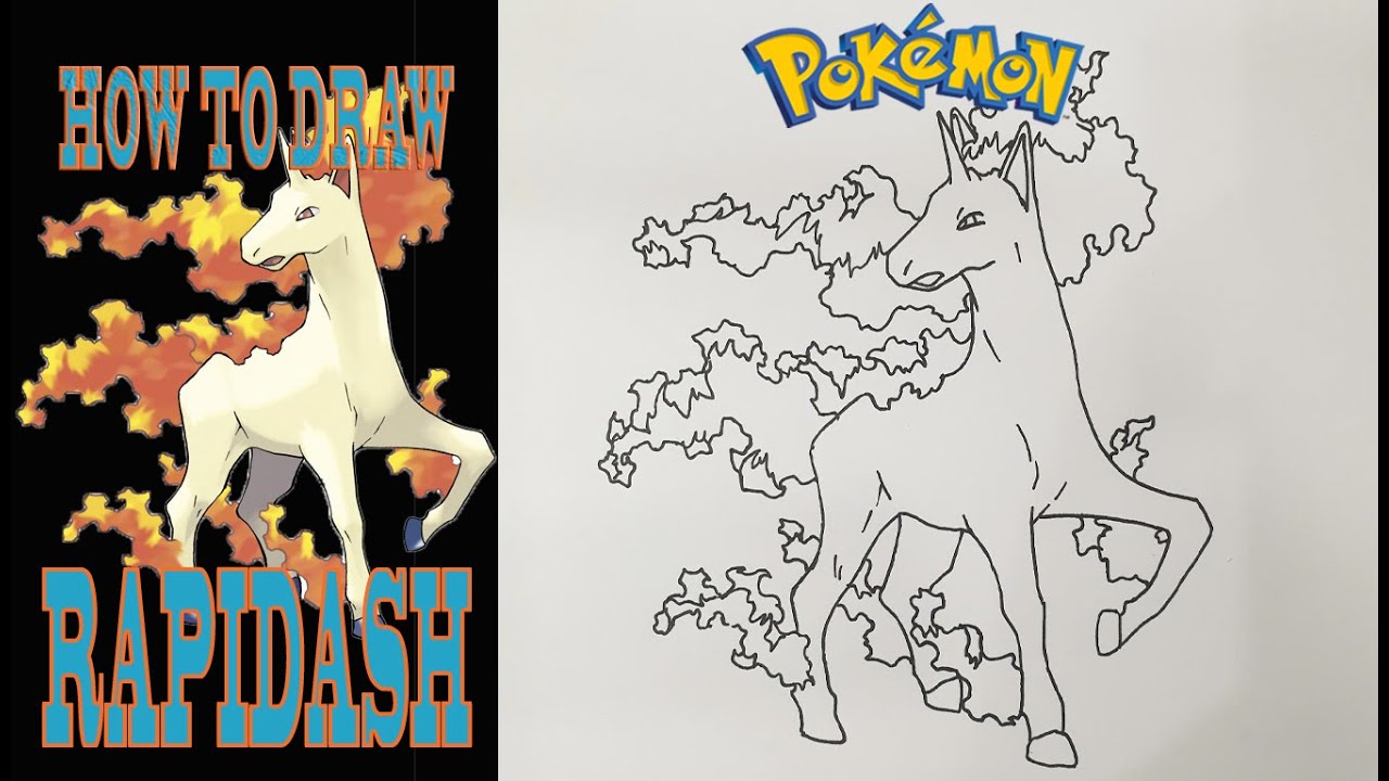 Simple steps to master how to draw Pokemon Rapidash today! - YouTube