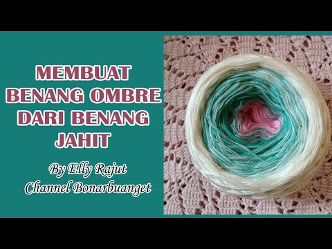 HOW TO MAKE OMBRE THREAD FROM SEWING THREAD - YouTube