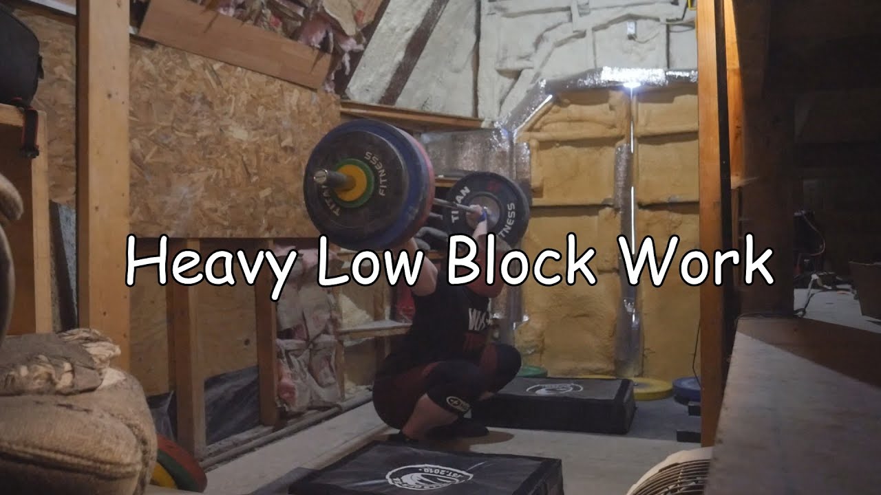 Weightlifting Training - Heavy Low Block Work - YouTube