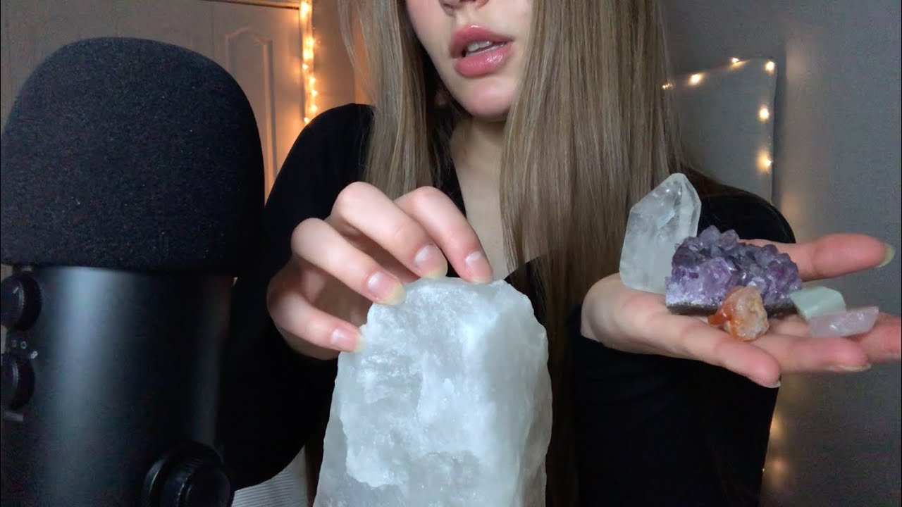 ASMR crystal & salt lamp tapping and scratching🔮 - YouTube