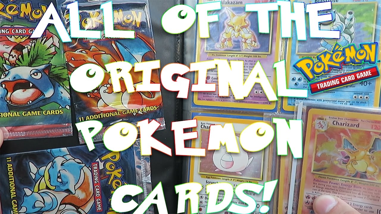 ALL OF THE ORIGINAL VINTAGE POKEMON CARDS! COMPLETE BASE SET! - YouTube