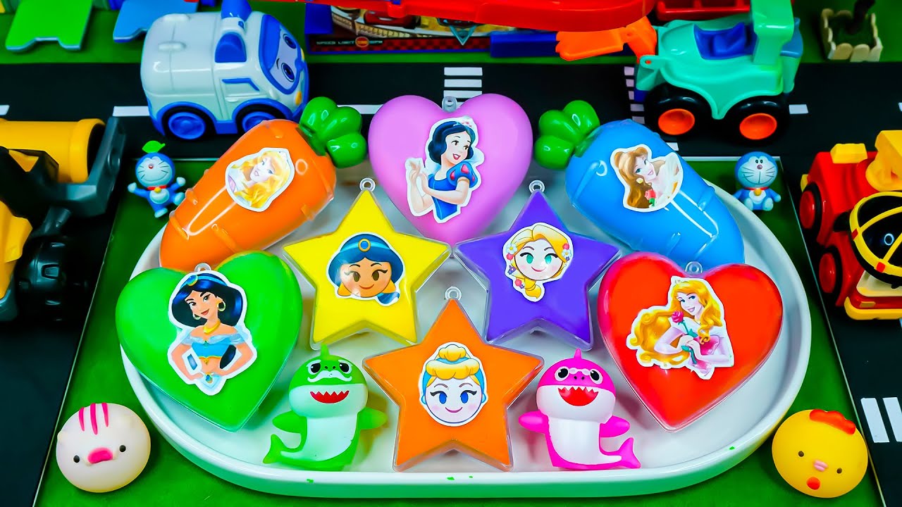 Looking For Elsa & Princesses Slime With Mixed Shapes - Satisfying ...