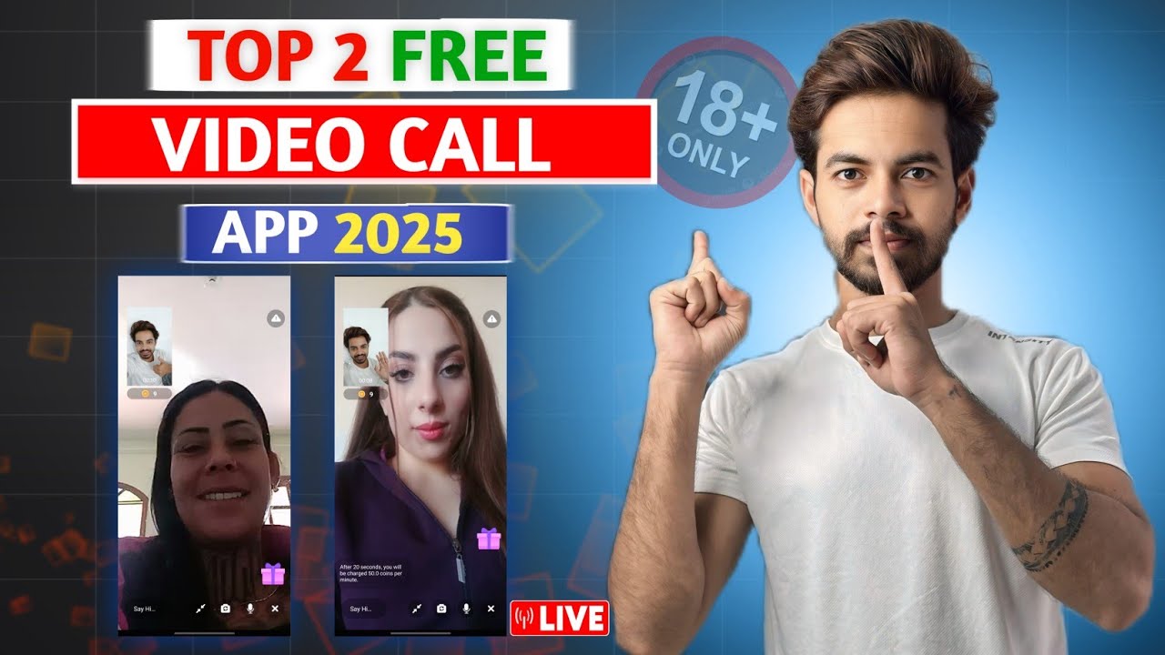Top 3 Free video Call Apps | Best Free video call app 2025 | free video call app | free dating ...