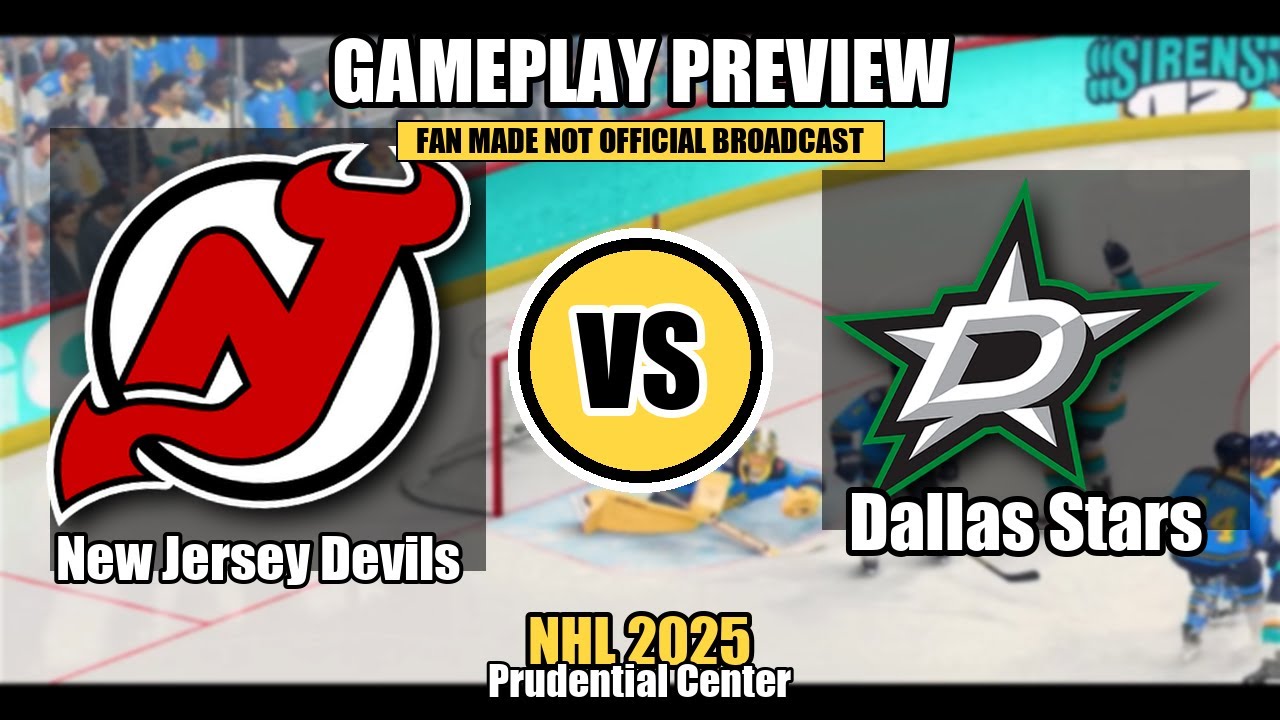 New Jersey Devils vs Dallas Stars | NHL 2025 | Gameplay Preview ...