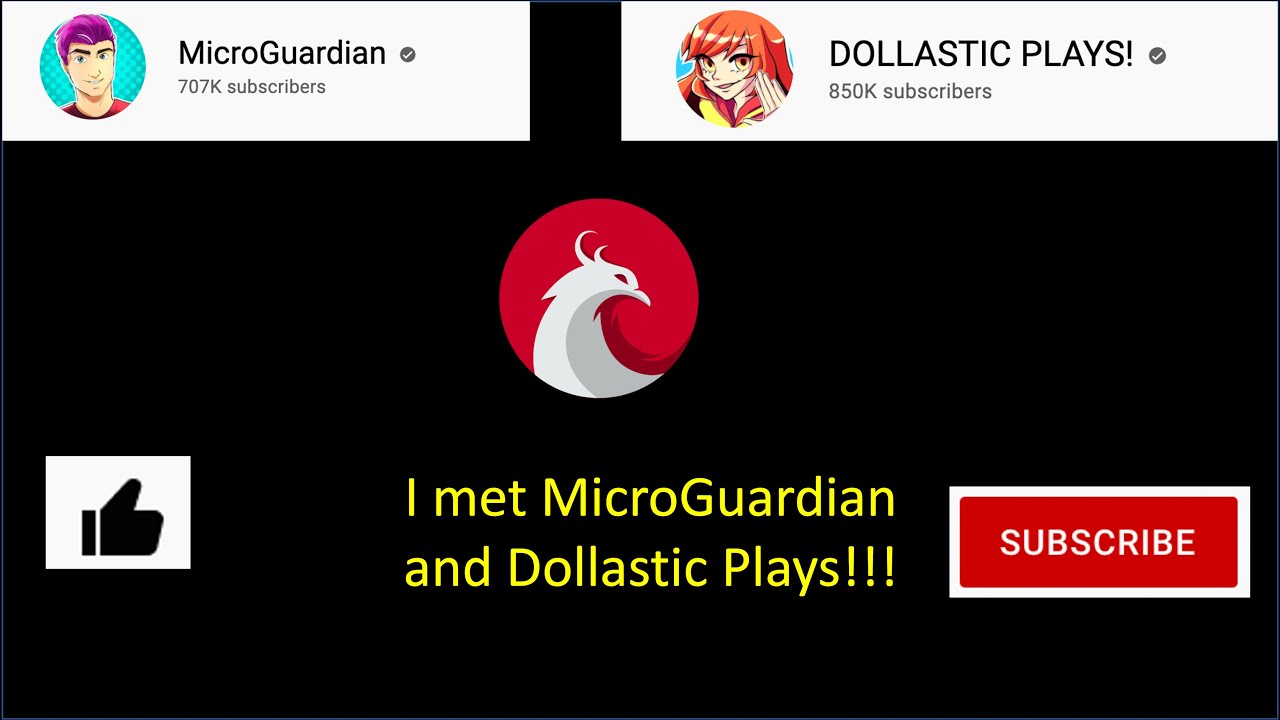I met MicroGuardian and Dollastic Plays!! - YouTube