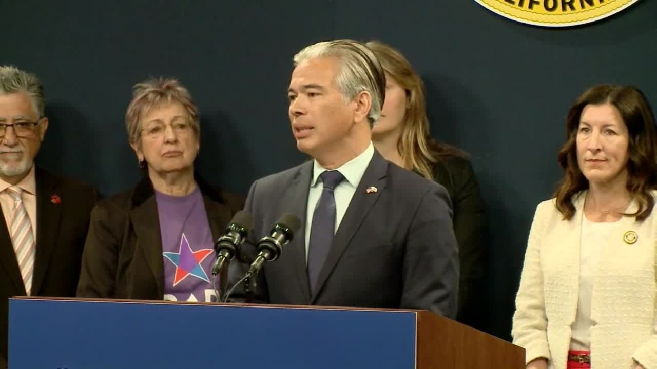 Attorney General Rob Bonta talks about support for new gun control ...