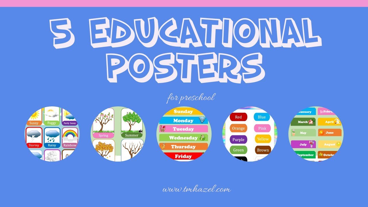 5 EDUCATIONAL POSTERS FOR KIDS HOW TO TEACH PRESCHOOLERS YouTube 5-educational-posters-for-kids-how-to-teach-preschoolers-youtube