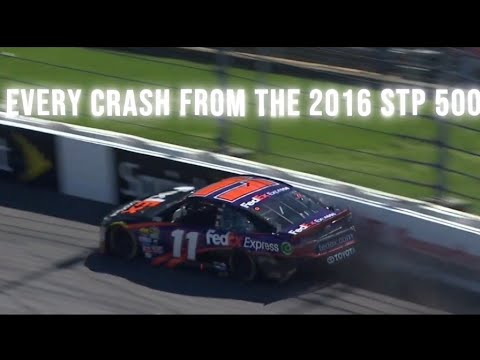 Every crash from the 2016 stp 500 - YouTube