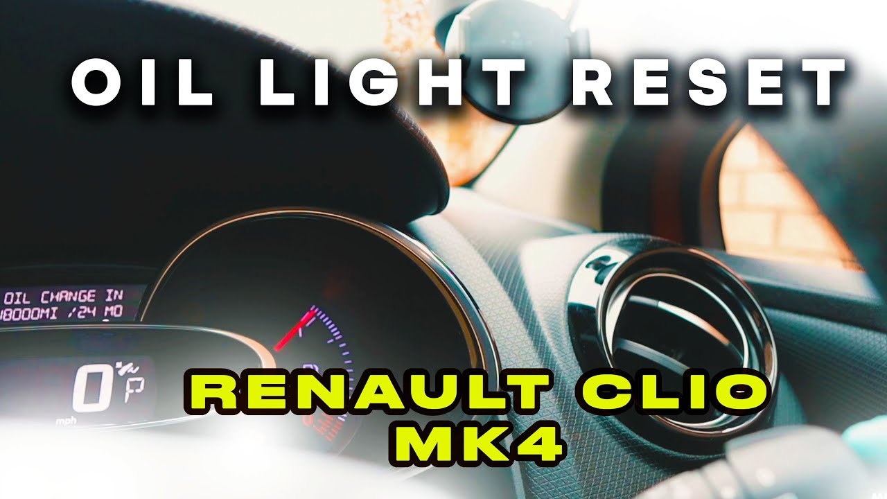 Renault Clio MK4 (2012-2019) Service Light Reset - YouTube
