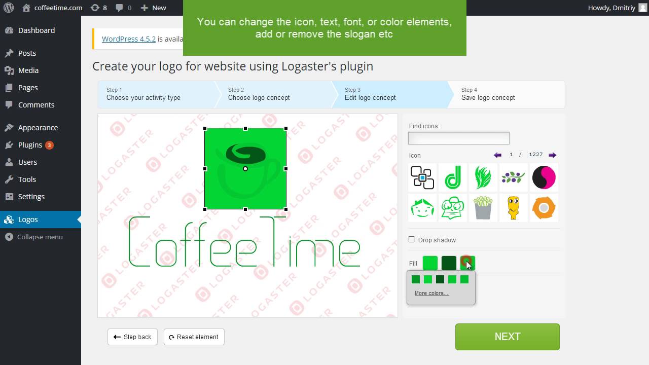 How to create a logo for your website via the Logaster Logo Generator ...