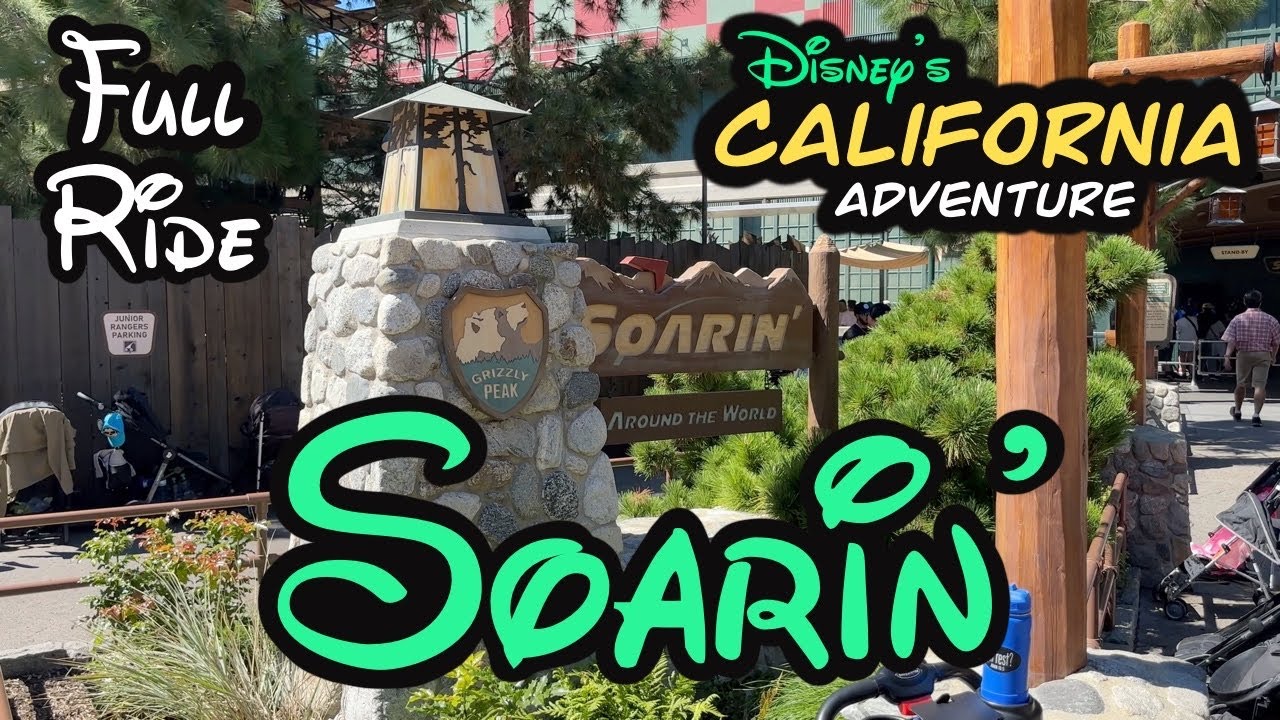 FULL RIDE Soarin' Around the World ..Disney's California Adventure ...