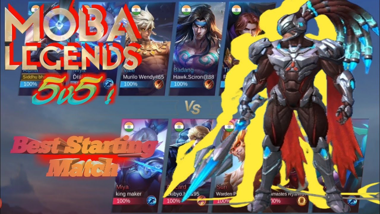 Moba Legend 5v5 gameplay (MLBB) tournament Alpha power ranked match ...