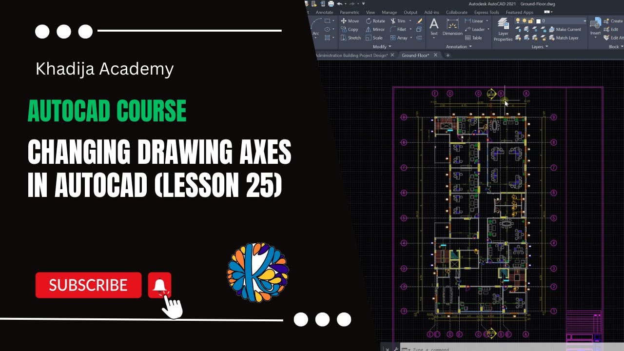 Changing Drawing Axes in AutoCAD (Lesson 25) - YouTube