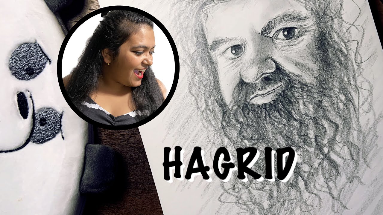 How to draw Rubeus Hagrid Pencil Sketch Harry Potter | RIP Robbie ...