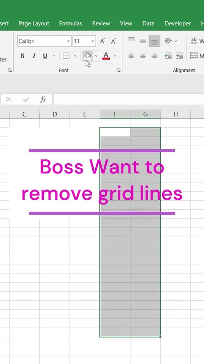 How to Remove Gridlines in Excel #shorts #shortsfeed #youtubeshorts #viralvideo - YouTube