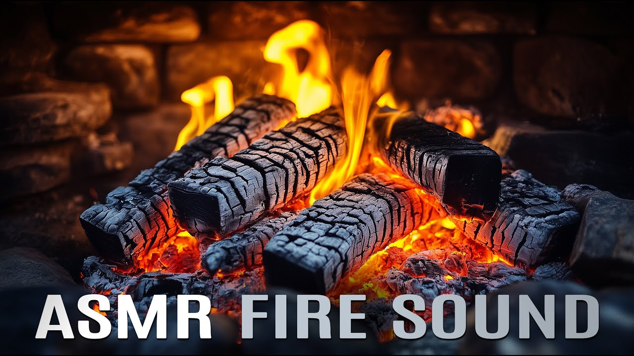 The Sound of Fire 🔥- Burning Fireplace & Crackling Fire Sounds (NO ...