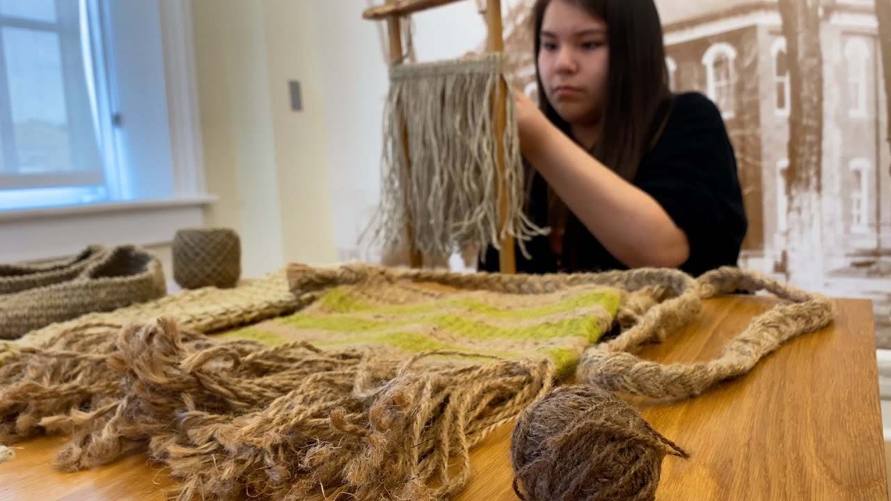 Cherokee Traditions: Twining - YouTube