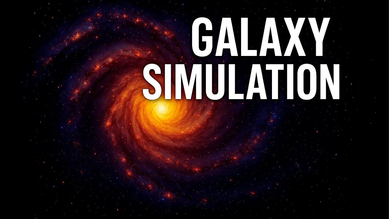 3-D Galaxy N-Body Simulation in 4K | 100K Stars with Gas & Dust Spiralling Around Black Hole ...