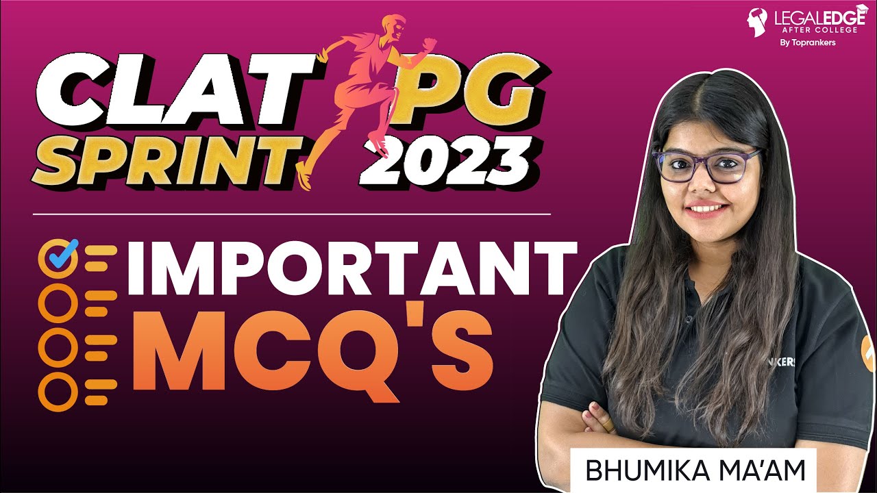 CLAT PG 2023 | Top 15 Important Questions for CLAT & AILET PG | CLAT PG ...