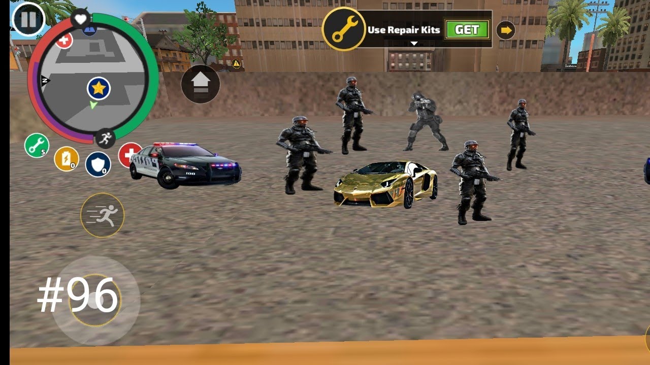 I play rope Hero chori Lamborghini rope Hero gameplay#96 - YouTube