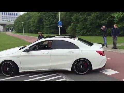 Mercedes-Benz CLA45 AMG vs Lexus IS-F | Cars and Coffee XXL 2016 | exhaust sound - engine sound