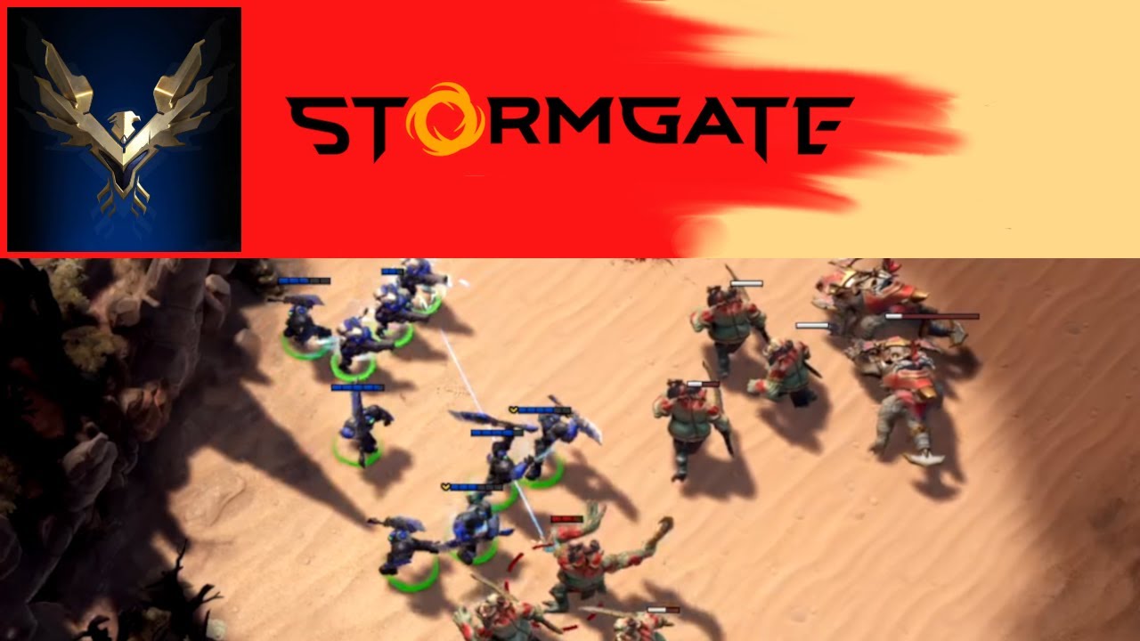 Stormgate #1 | Command & conquer player tries Stormgate! | Matchmaking ...