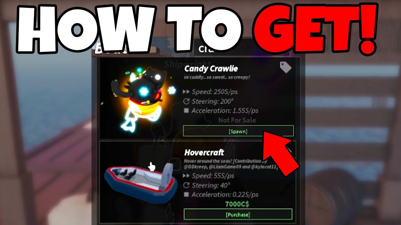HOW TO GET CANDY CRAWLIE BOAT IN FISCH! - YouTube