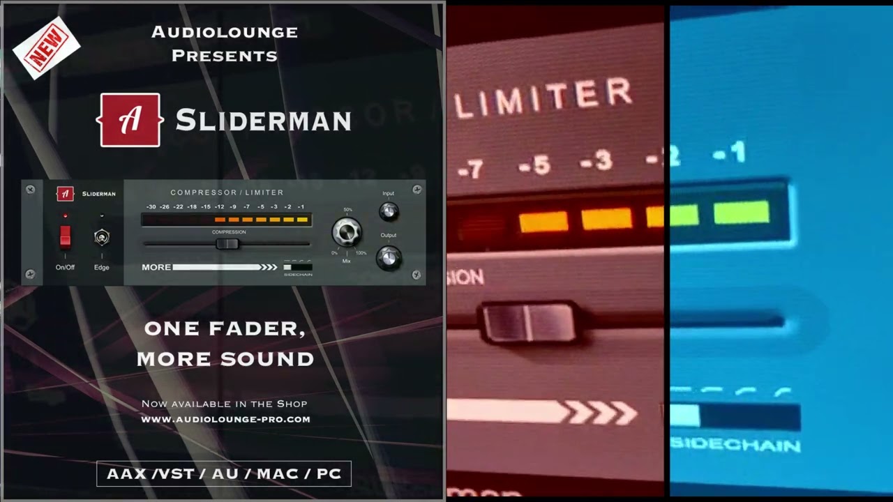 SLIDERMAN by Audiolounge. Over - Easy Compressor, Limiter VST, AU, AAX ...