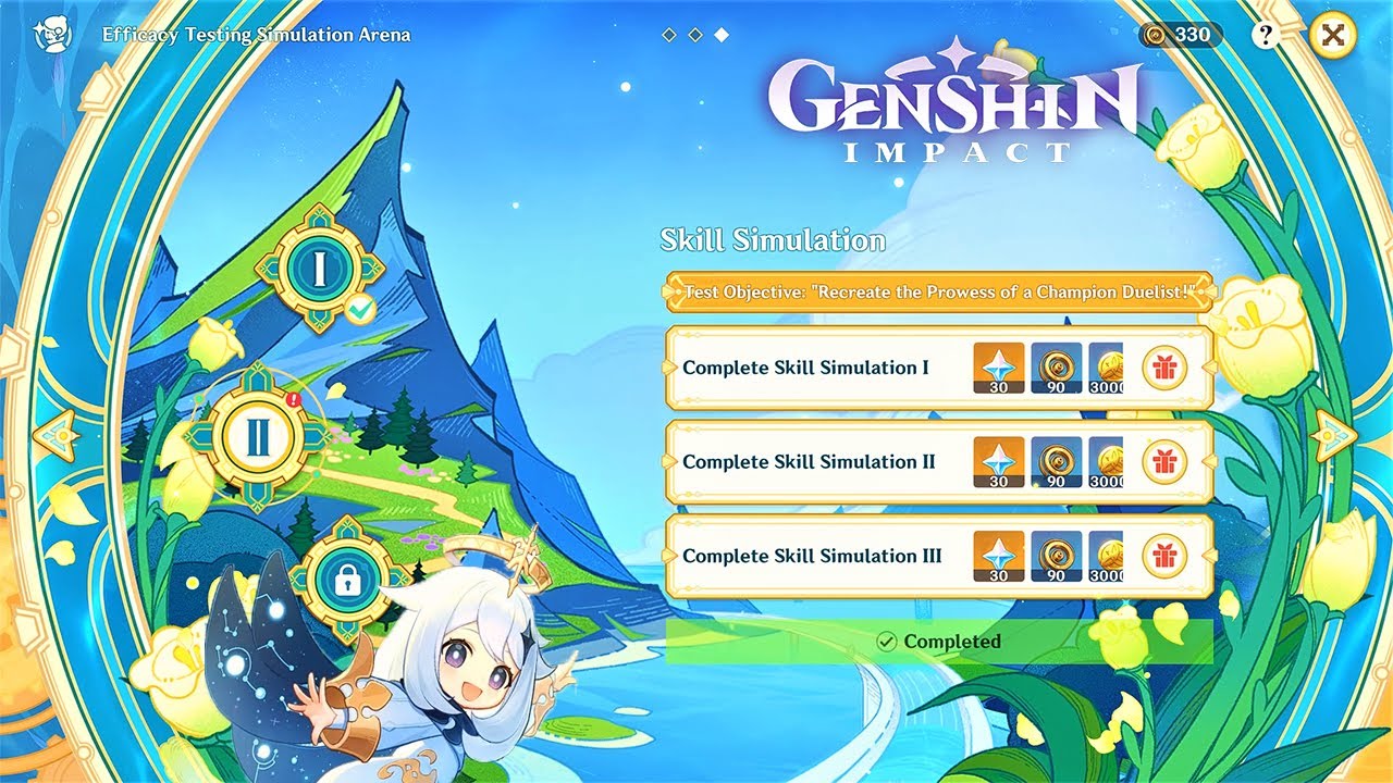 Skill Simulation | Efficacy Testing Simulation Area | Genshin Impact ...