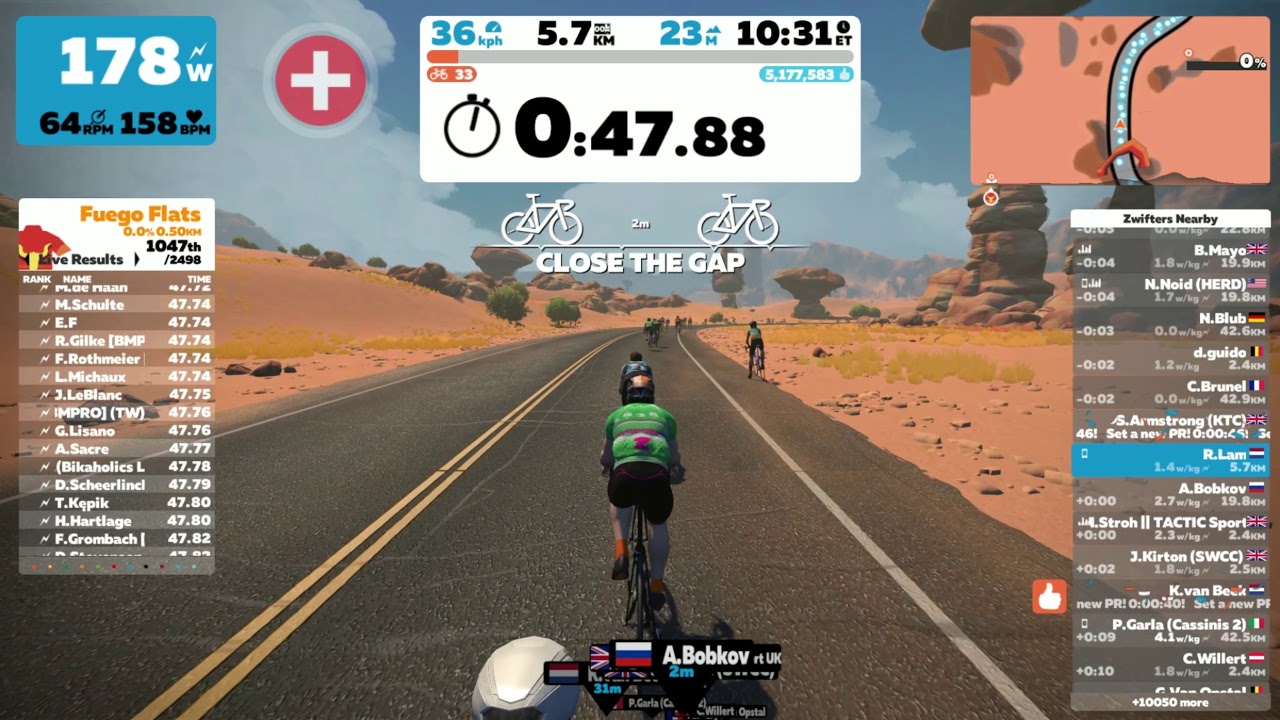 Zwift Ride 23-12-20 Evening | Flat route & Tempus Fugit - YouTube
