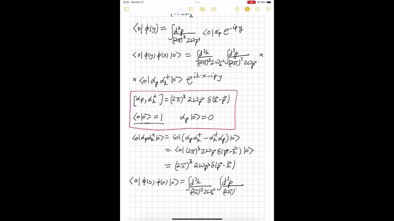 QFT Lecture 8 3 of 9 - YouTube
