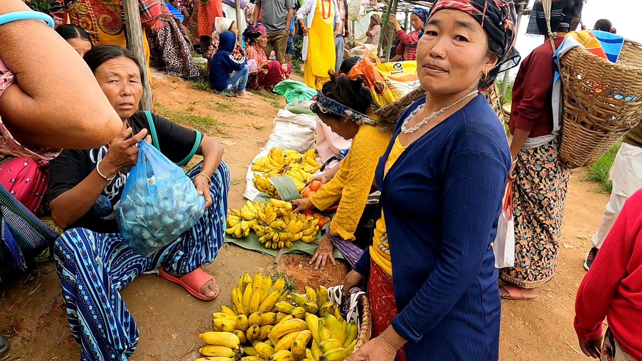 Organic Weekly Village Market in the Eastern Nepal | video - 74 | Haat ...