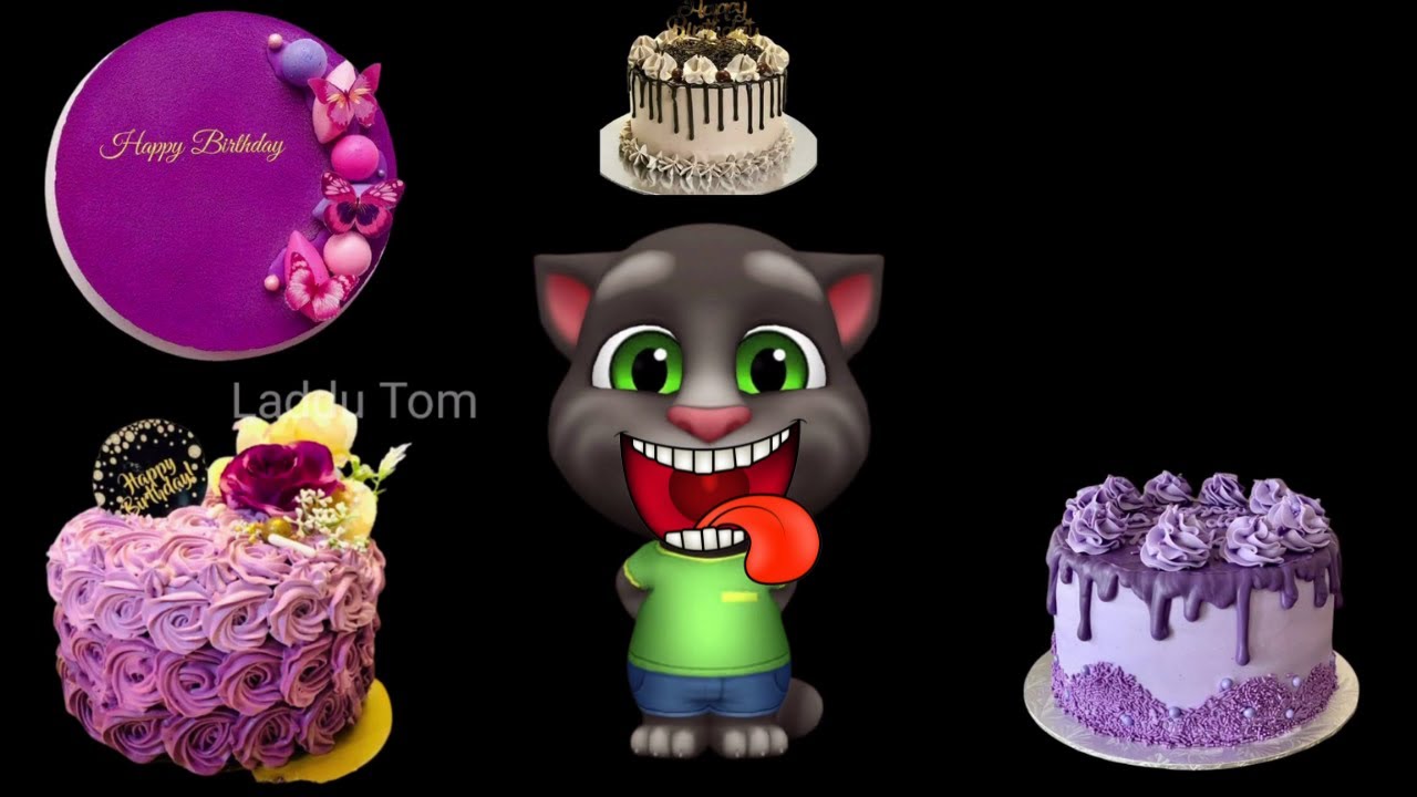 Laddu Tom Eating Cakes Funny Video | Birthday Cakes Eating - YouTube