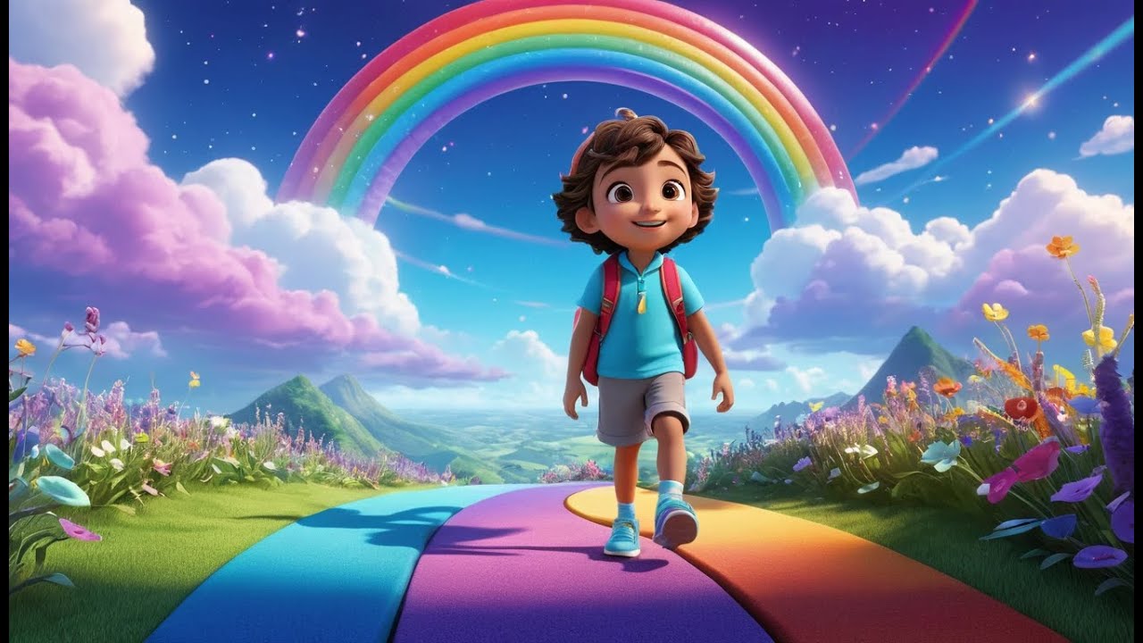 The Rainbow’s Secret Path Rhyme Song | Popular Nursery Rhyme ...