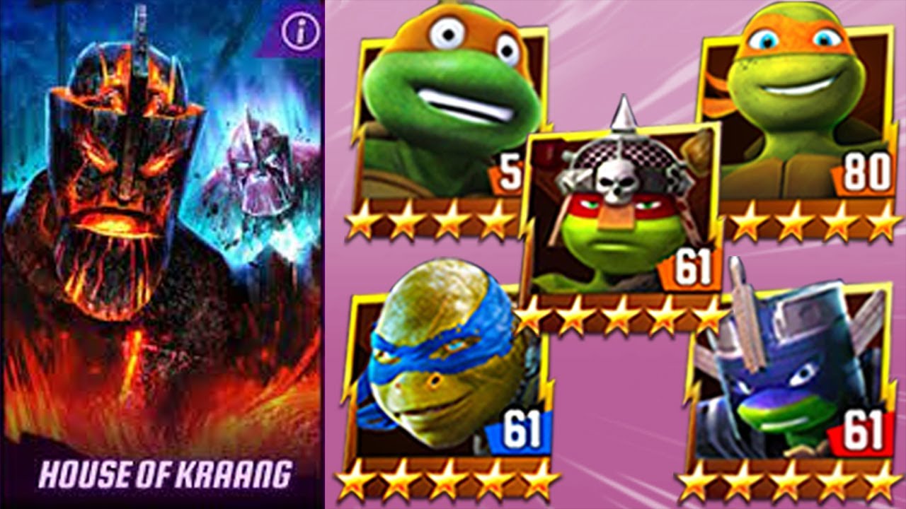 TMNT Legends House Of Kraang Boss VS Turtles Team - YouTube