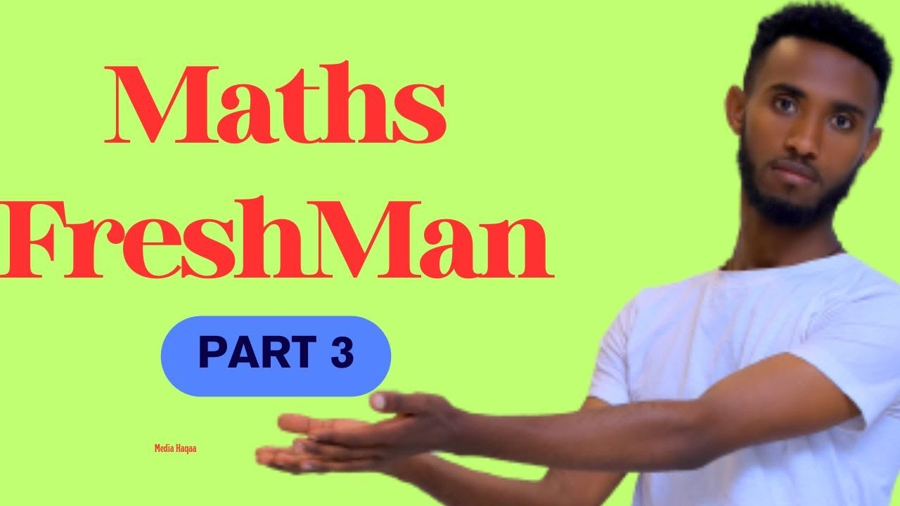 Maths FreshMan part3 - YouTube
