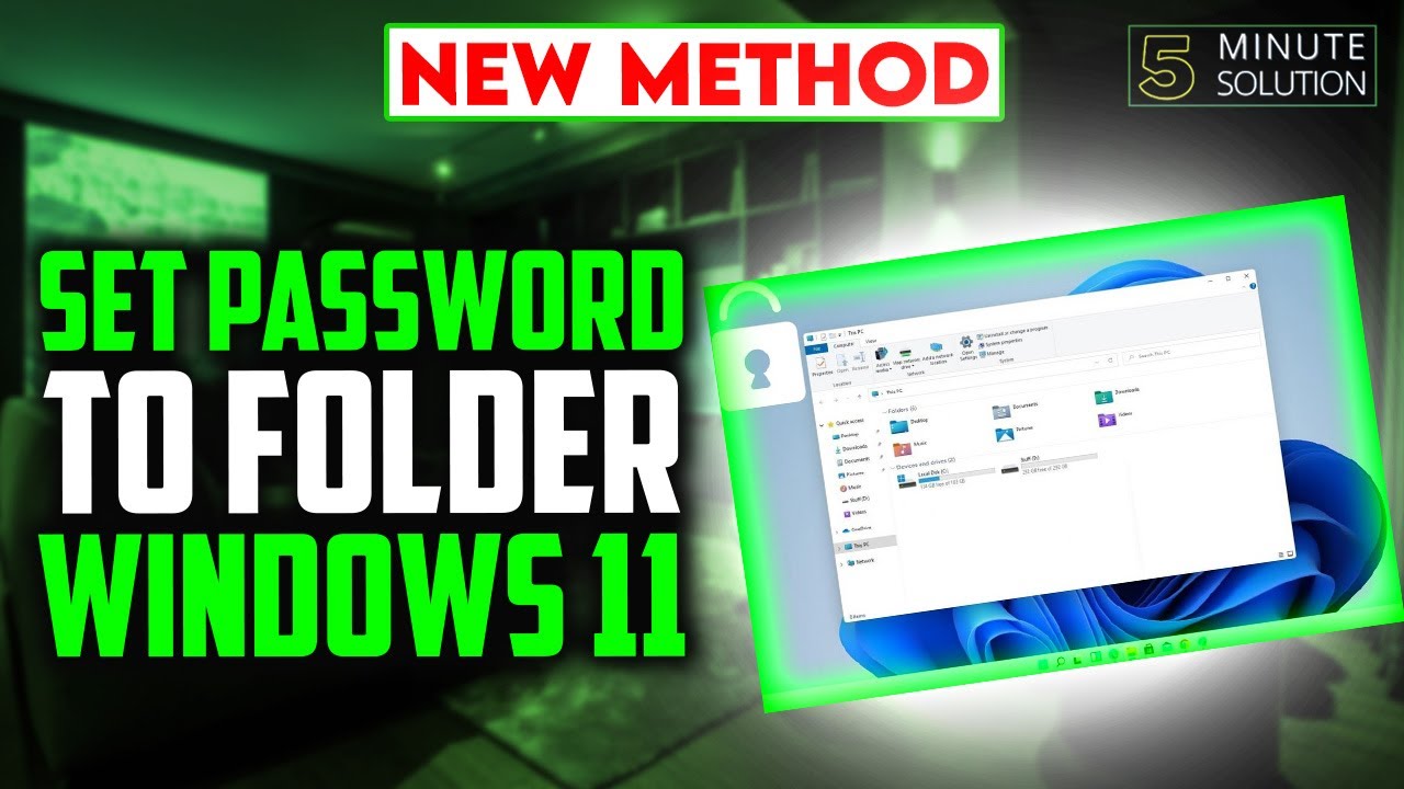 How to Set Password to Folder Windows 11 (2024) - YouTube