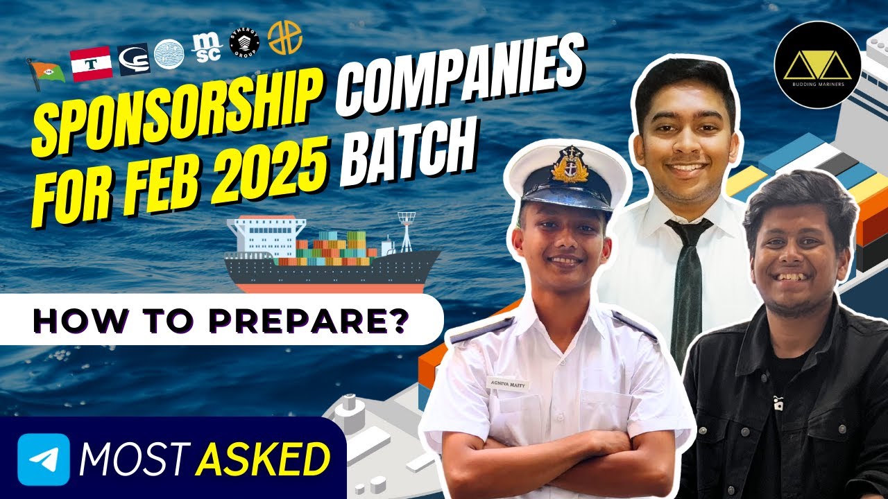 ⚠️ SPONSORSHIP COMPANIES FOR FEB 2025 BATCH DNS 🤔 | BM Merchant Navy - YouTube