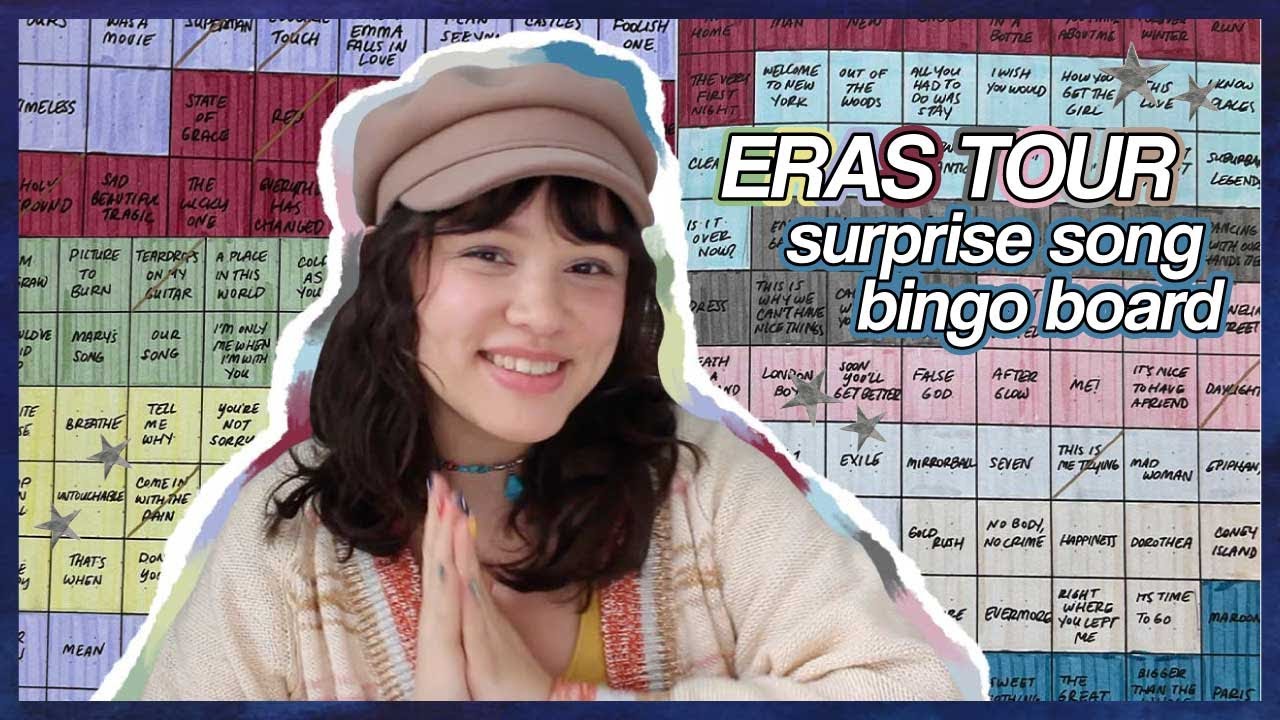 Let's make an Eras Tour surprise song bingo board! 🫶🌈 🪩 / Taylor Swift ...