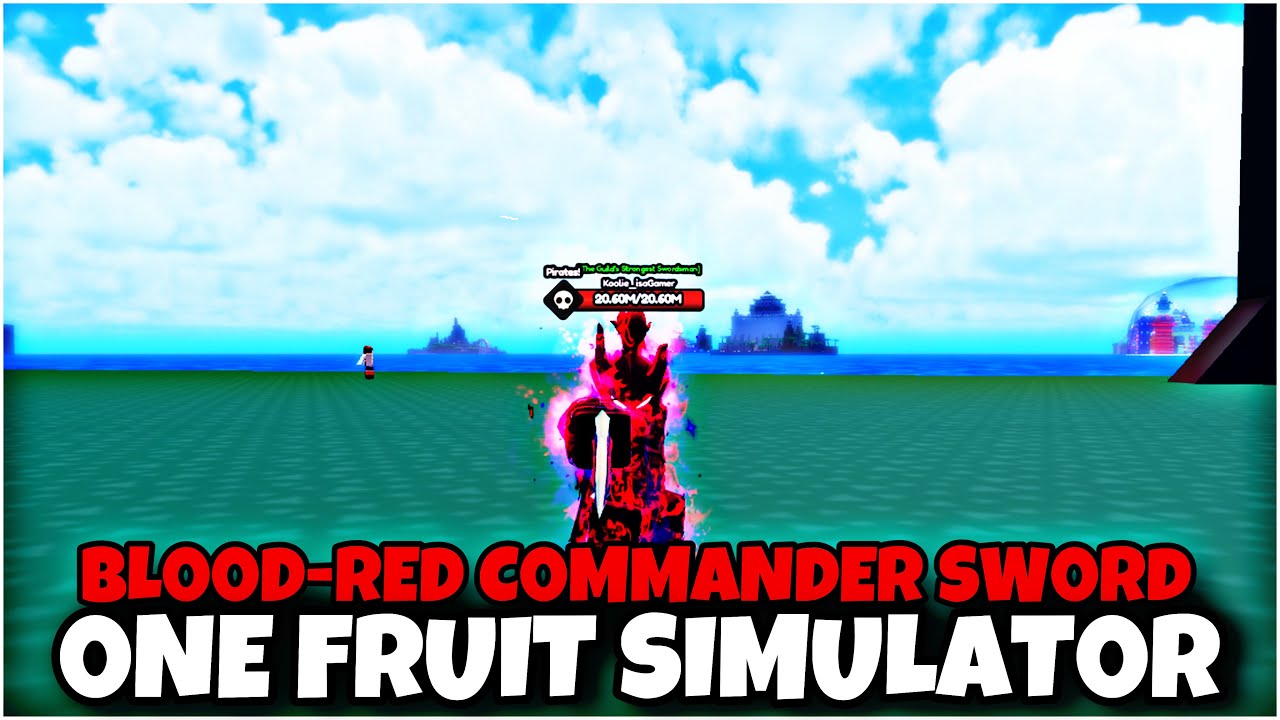 Blood Red Commander Sword Showcase & How to Get It! | One Fruit ...