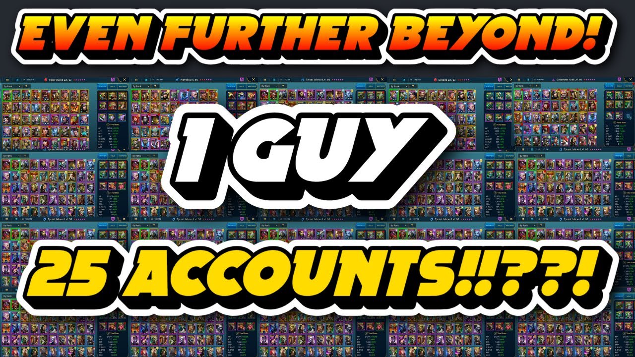 1 Man Plays 25 Accounts DAILY!! Raid: Shadow Legends - YouTube