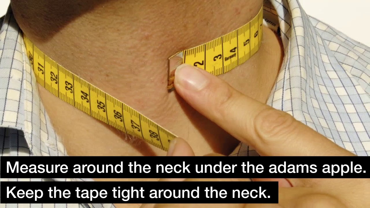Measuring your neck - YouTube