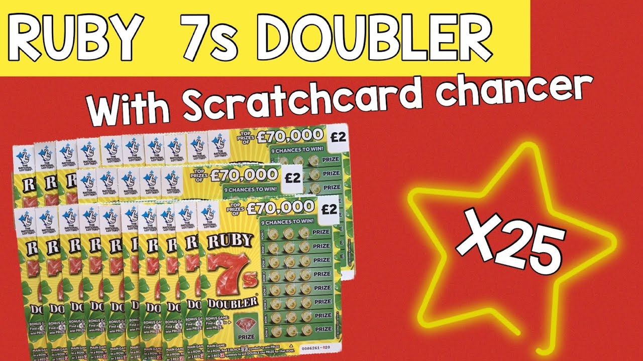 Ruby 7s doubler - with Scratchcard chancer - £2 scratch cards today ...