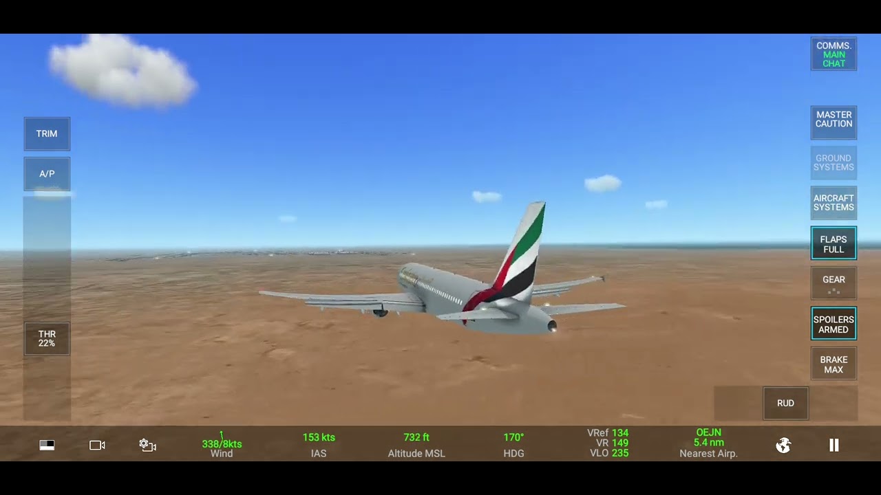Belly Landing | Emirates A320 - YouTube
