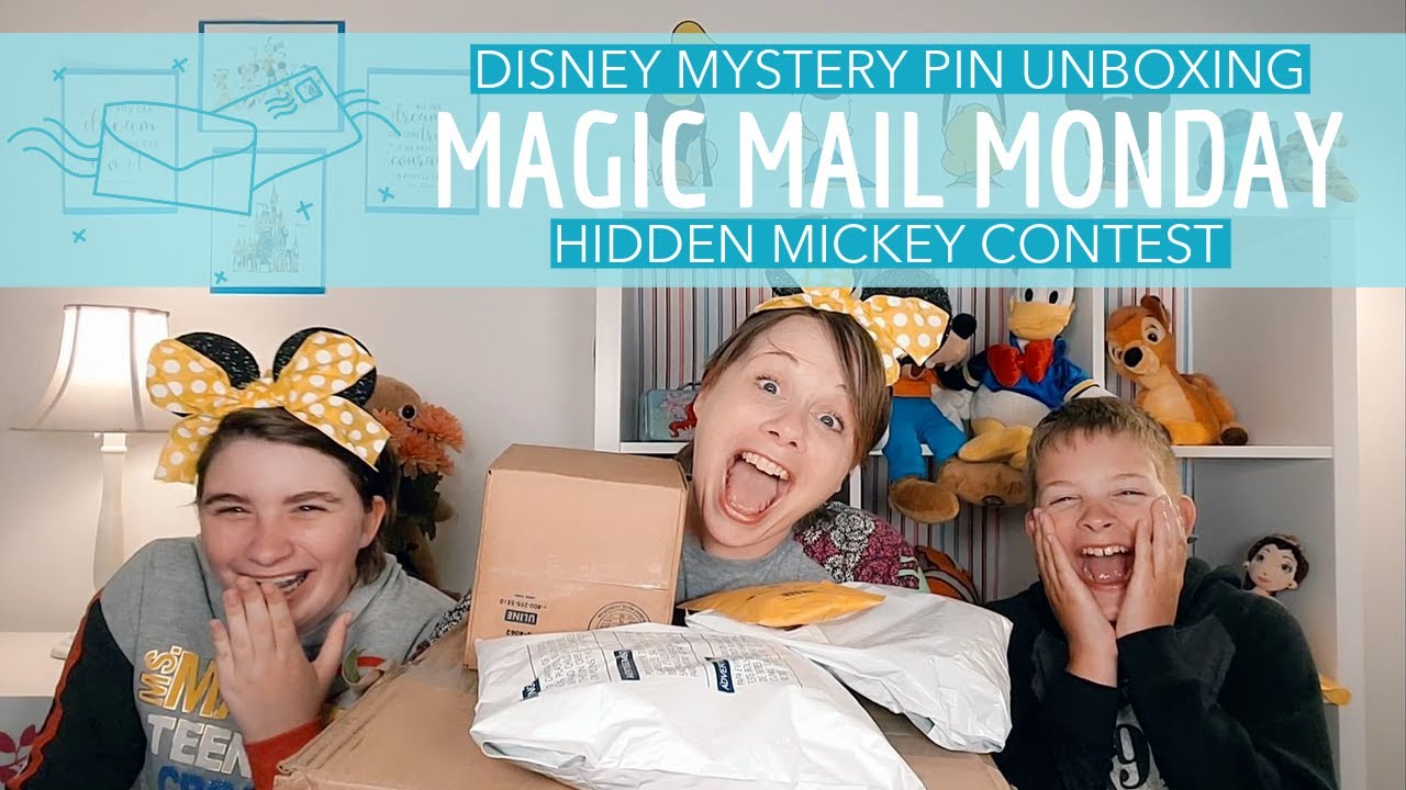MAGIC MAIL MONDAY! CLOSED: HIDDEN MICKEY CONTEST! | Disney mystery pin ...