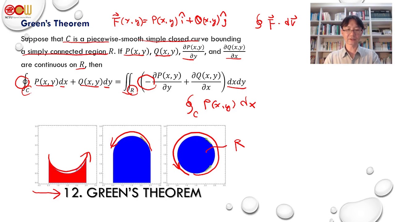 Lec110 應用數學-線性代數 Proof of Green’s Theorem - YouTube