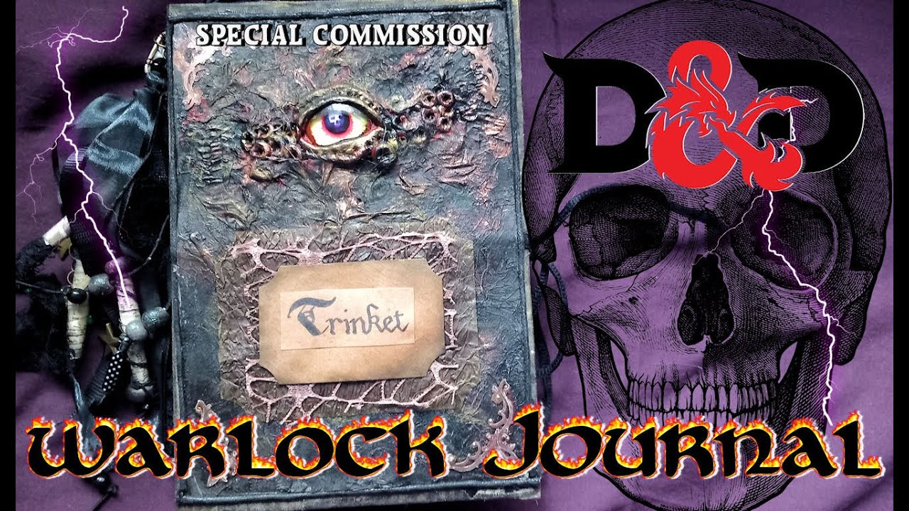 [COMMISSION] CREEPY vintage GRUNGE dnd Warlock Players Junk Journal ...