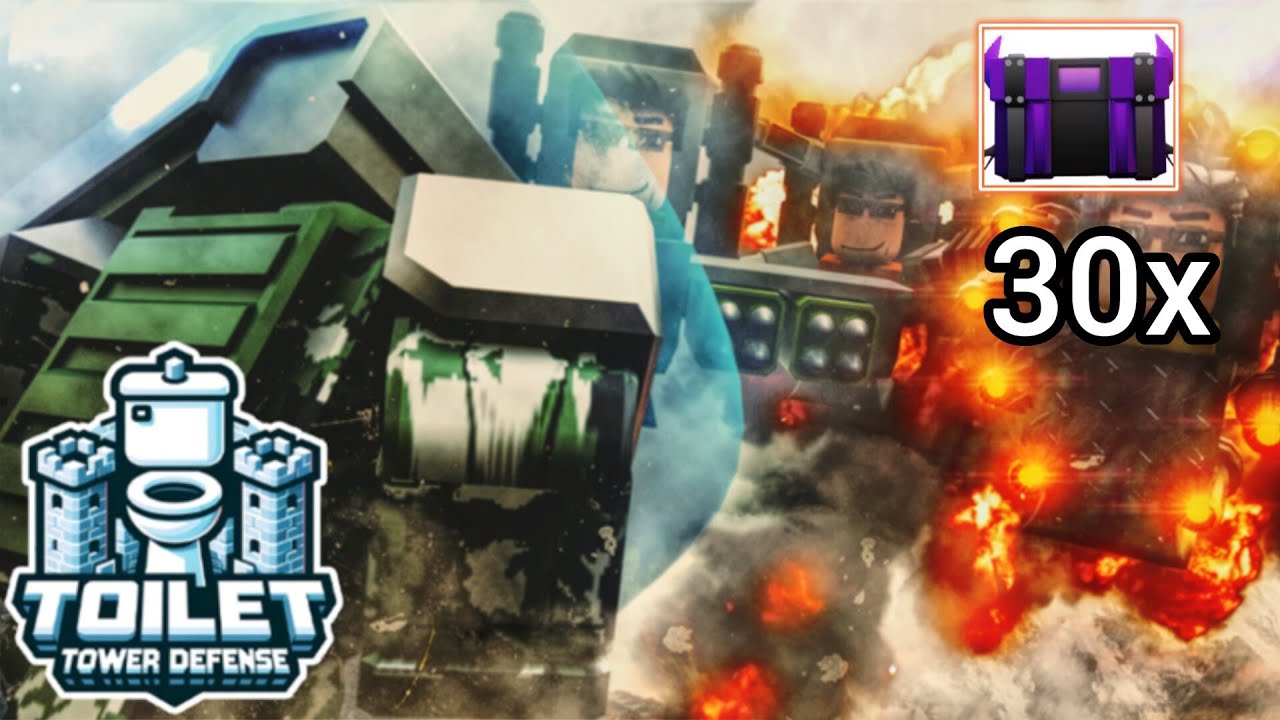 OPENING 30X SPIDER CRATES IN TOILET TOWER DEFENCE - YouTube