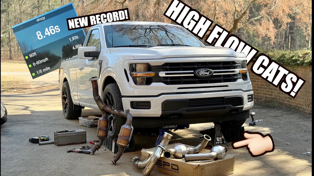 SPD HIGH FLOW CATS FULL INSTALL! | SHE RIPS | - YouTube