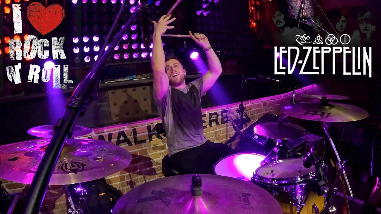 DRUM SOLO - [ Whole Lotta Love INTO I love Rock and Roll ] - YouTube